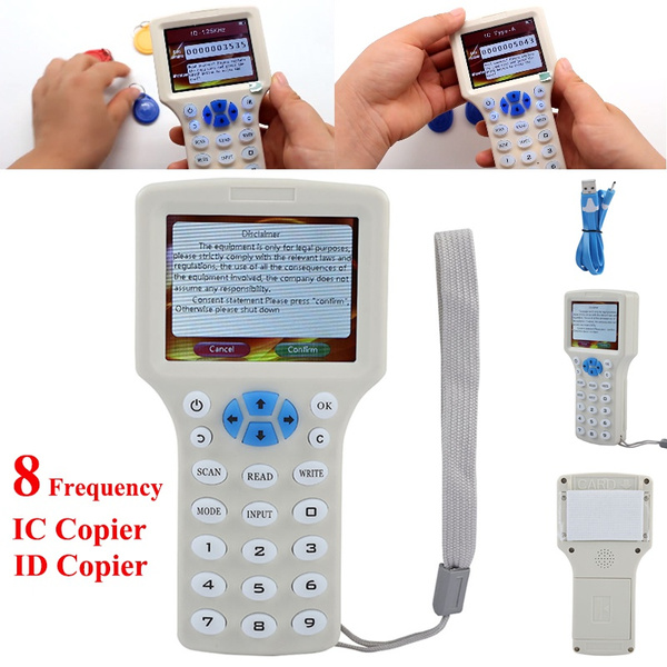 8 Frequency Multifunctional Copy Encrypted NFC Smart Card RFID Copier ...