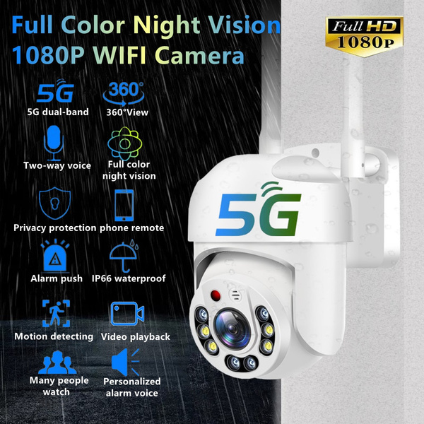 1080P WiFi IP Camera Wireless Speed Dome PTZ IP66 Waterproof CCTV IR ...