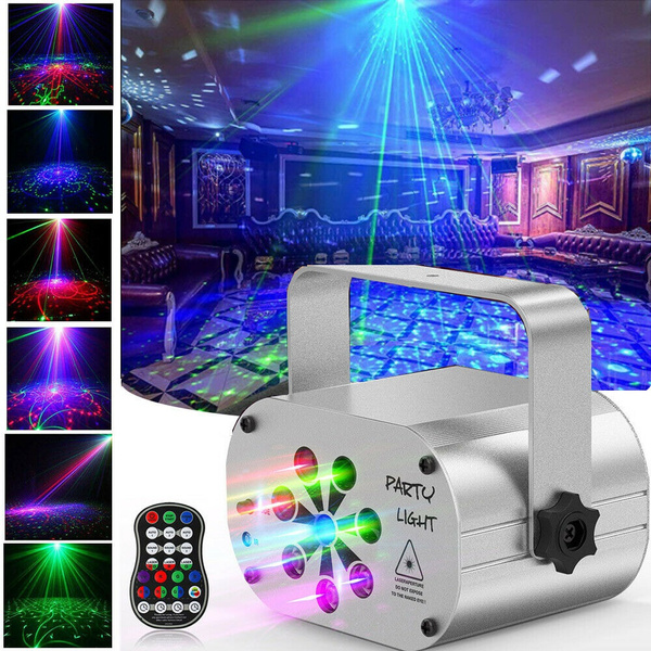 New 128 Pattern Laser Projector Stage Light LED RGB Party KTV DJ Disco ...