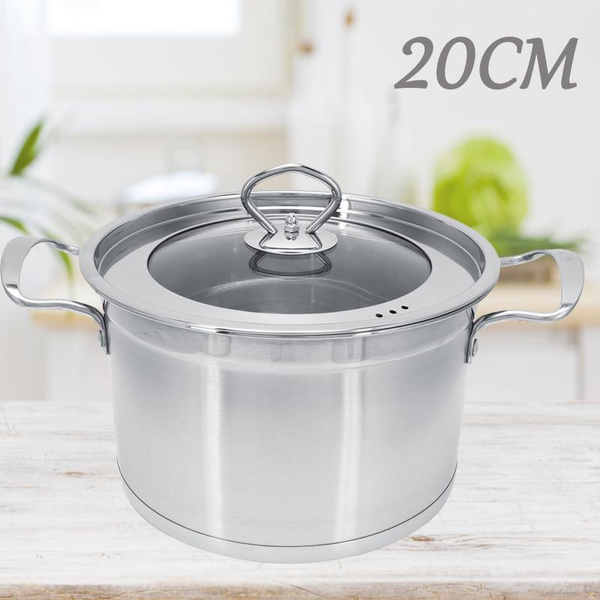 Stainless Steel Stock Pot Premium Heavy Duty Stew Pot With Lid, Healthy ...