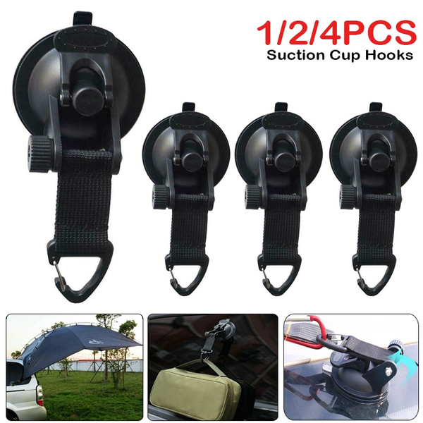 1/2/4PCS Suction Cup Hooks, Securing Hook,Camping Tarp Accessory,Tarp ...
