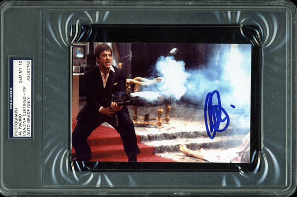 Al Pacino Scarface Authentic Signed 4x6 Photo Auto Graded Gem 10! PSA ...
