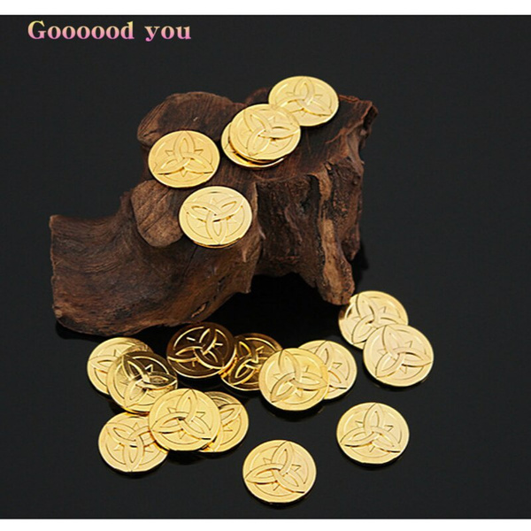 20pcs Gold Plated Mora Coin Model Genshin Impact Game Coins Art ...