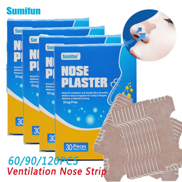 60/90/120Pcs Sumifun Relieve Rhinitis Nasal Congestion Plaster ...