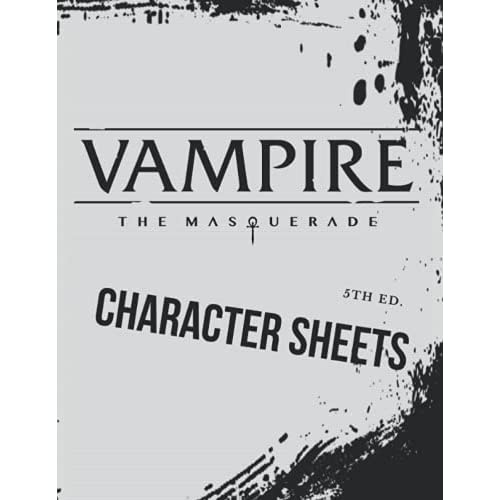 VAMPIRE The Masquerade 5th Edition - A4 - Character sheet: Character ...