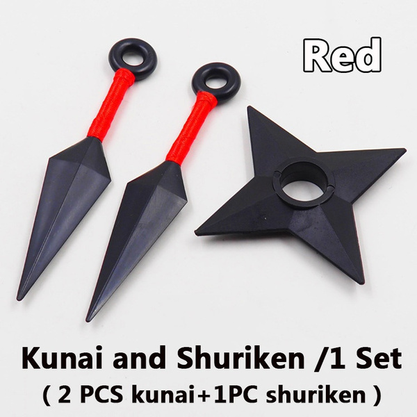 Naruto Kunai and Shuriken Props,Konoha Naruto Kakashi Sasuke Weapon ...