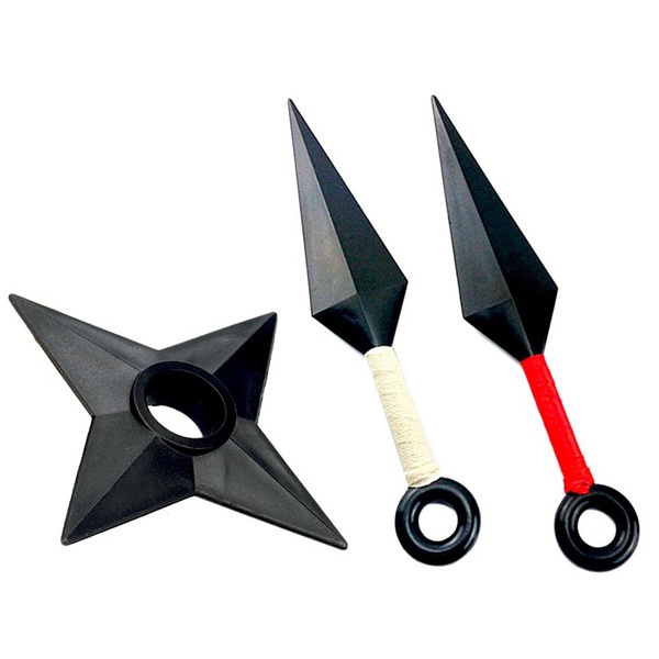 Naruto Kunai and Shuriken Props,Konoha Naruto Kakashi Sasuke Weapon ...