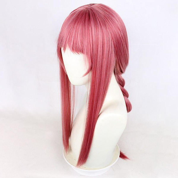 Makima Red Long Braid Wig 70CM Cosplay Costume Chainsaw Man Heat ...