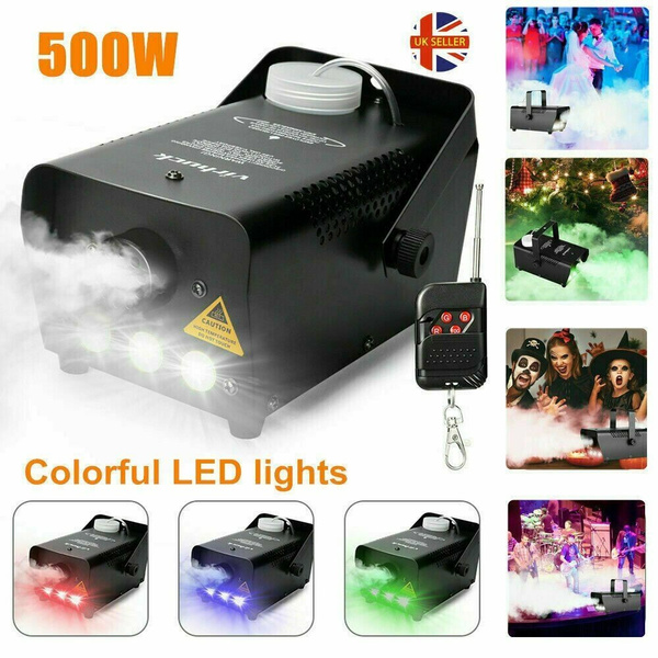 HOT!!! 500W RGB LED Professional Automatic Black Fog Machine Smoke ...