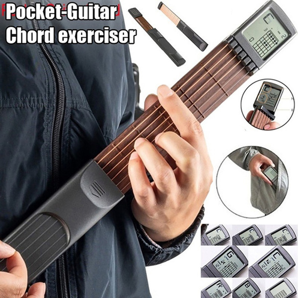 LCD Screen Guitar Trainer , Portable Chord Guitar Chord Trainer ...