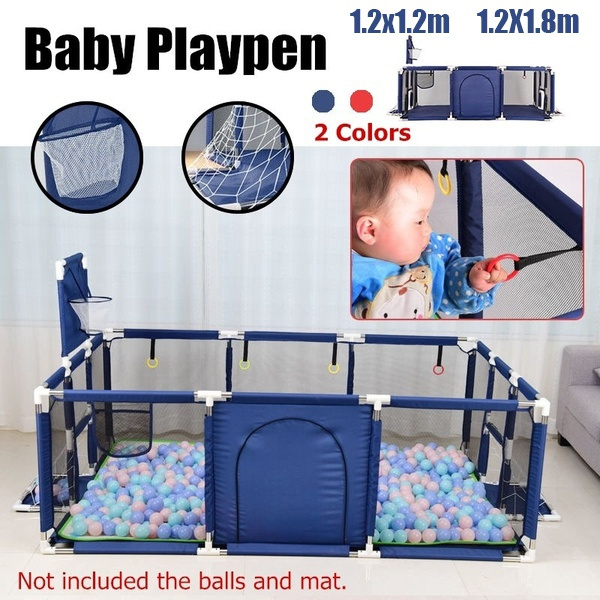 1.8m/1.2m Foldable Baby Playpens Play House Children Game Tent Baby ...