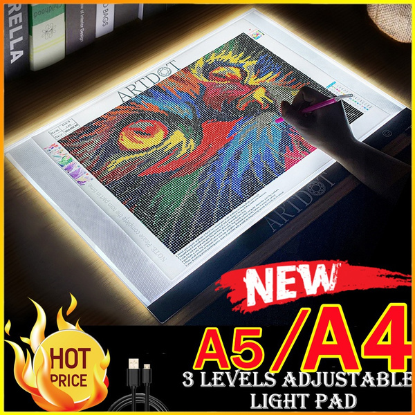New Ultra-Thin Portable LED Light Box Tracing Drawing Light Pad Table ...