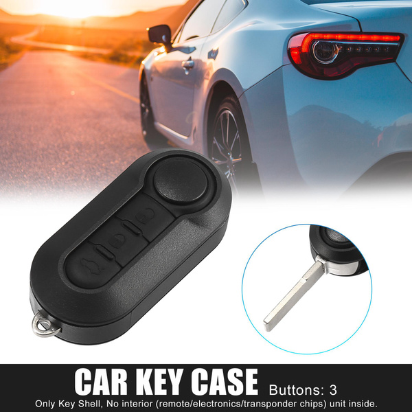 3 Key Buttons Remote Control Car Fob Key Case Shell Replacement Black ...