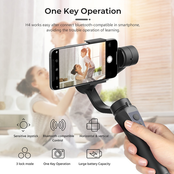 1Pcs 3 Axis Gimbal Handheld Stabilizer Cellphone Video Record ...