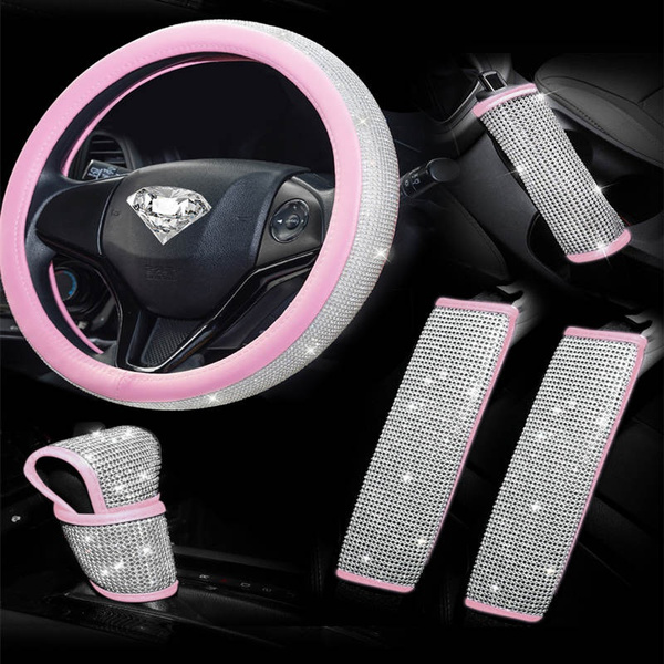 Bling Car Decor Universal Crystal Rhinestone Car Bling Interior ...