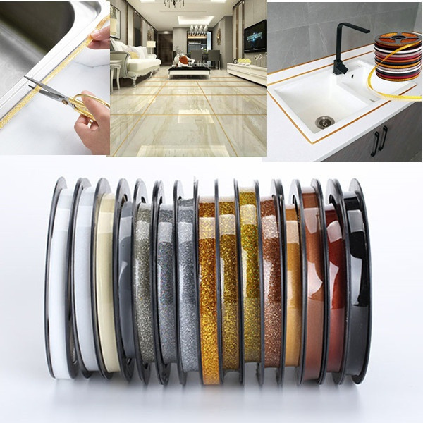 6m Self-Adhesive Edge Strips Kitchen Sink Gap Waterproof Tape Toilet ...