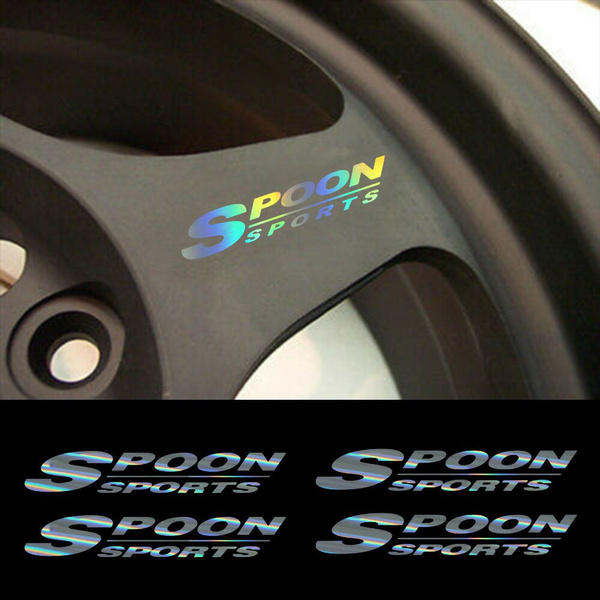 X4 Voor Lepel Spoon Sport Velgen Sticker Slipstream Rota Restauratie ...