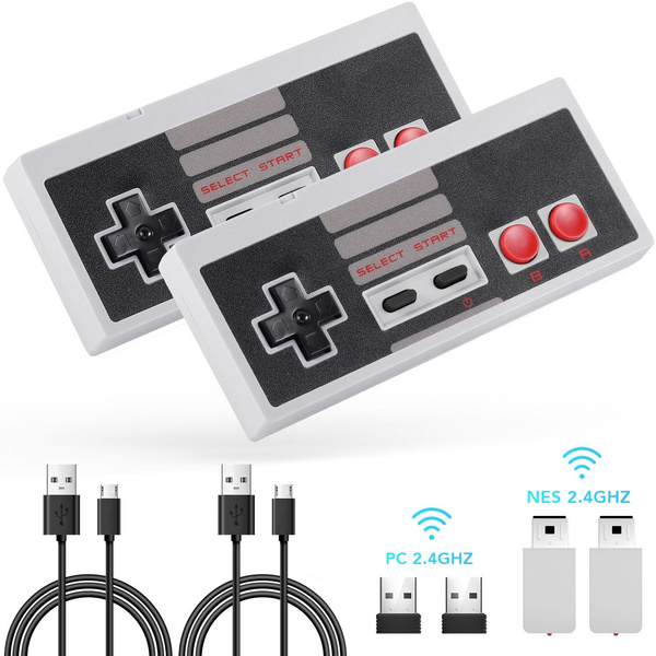 Refurbished AGPtek WC2 Wireless NES Classic Mini Rechargeable Joypad ...