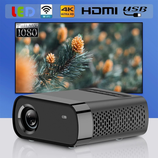 1080P LCD FHD Smart Projector Portable HD Mini Projector Home Theater ...