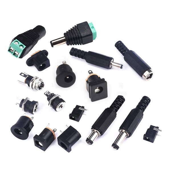 DC Power Plug Male Female Jack Socket Nut Panel Mount DC Power Adapter ...