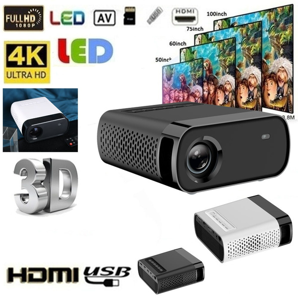 1080P LCD FHD Smart Projector Portable HD Mini Projector Home Theater ...