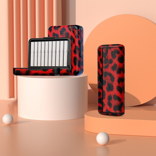 Portable Pack Cigarette Box and Leopard Leather Case for IQOS Iluma ...