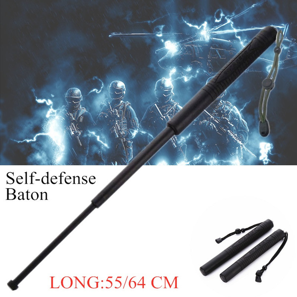 2022 Self-defense Retractable Stick Three Section Collapsible Pole ...