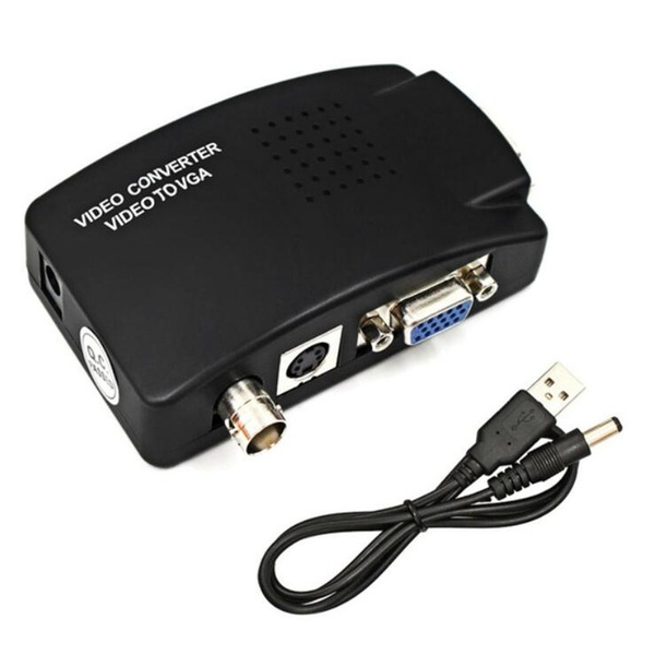 BNC VGA Composite S-Video to VGA Converter Video Converter VGA Output ...