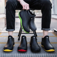 High Top Rainshoes Men's Waterproof Rain Boots Non-Slip Boots Chef ...