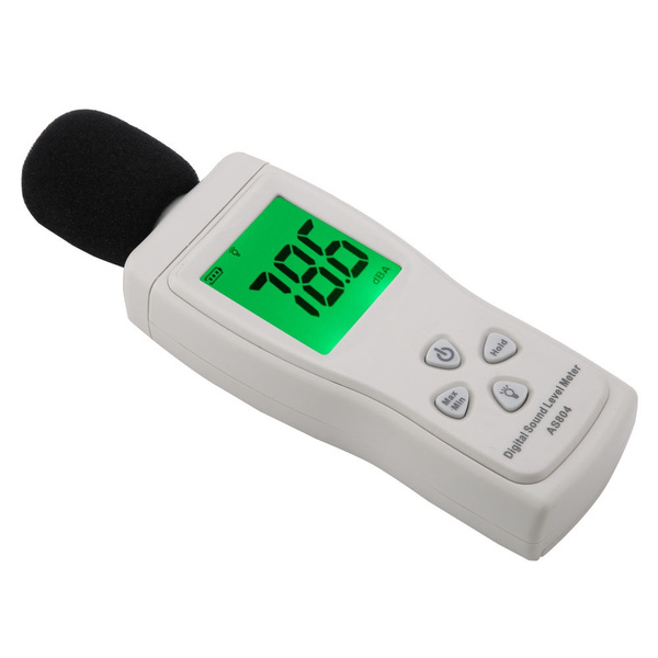 LCD Display Sound Level Meter, AS804 Digital Sound Level Meter Digital ...
