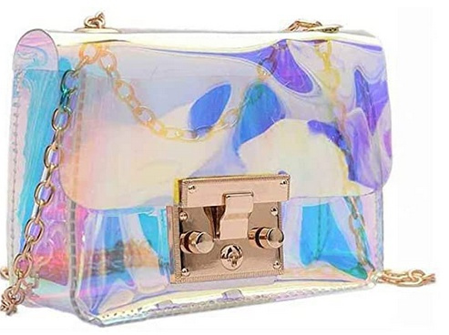 Holographic Clear Purse Crossover Shoulder Messenger Bag Laser Sling ...