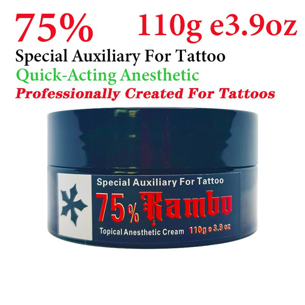 110g New Tattoo Topical Tattoo Cream Rambo 75% Cream Piercing Makeup ...