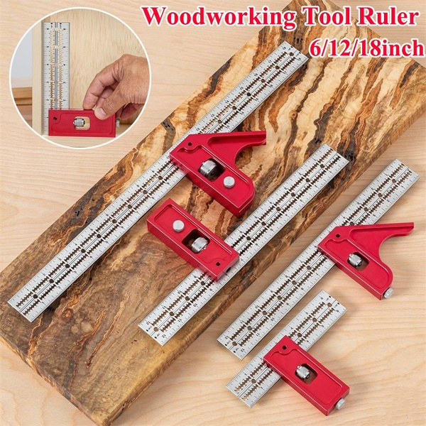 6/12/18inches Right Angle Triangle Woodworking Tool Adjustable Sliding ...
