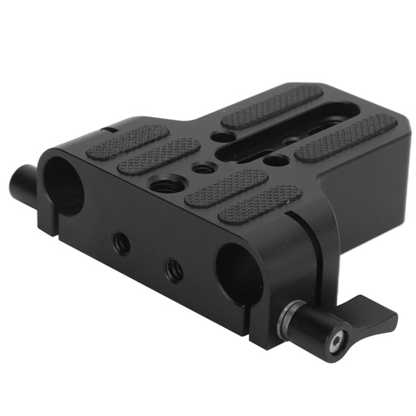 Multipurpose Camera Base Plate with 15mm Rod Rail Clamp for DSLR Camera ...