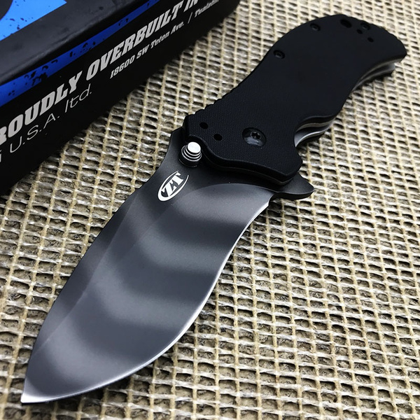 7.7" Zero Tolerance 0350 Spring Assisted Folding Knife Outdoor Tactical ...
