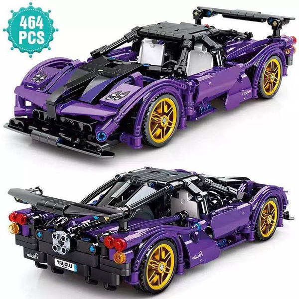 NEW Super Sports Car Racing Model Building Block Brick Educational ...