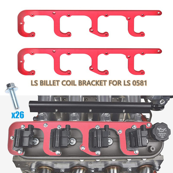 Billfaro Ls D581 Billet Aluminum Ignition Spark Plug Coil Bracket Mount
