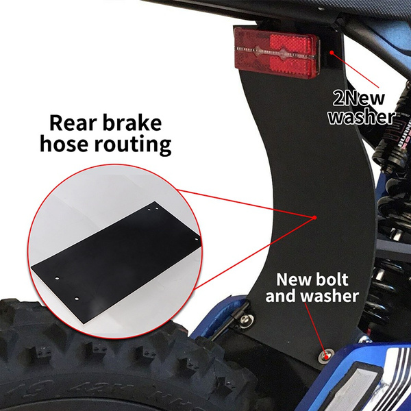 Sur-Ron Surron Light Bee Segway X260 Rear Mud Guard Shock Flap Dirt ...