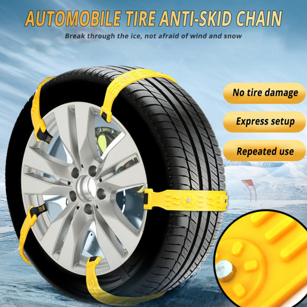 5Pcs Car Snow Mud Anti-skid Tire Chains Shovel Kit For Sedan SUV ...