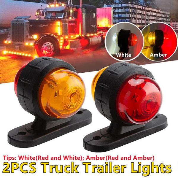 2PCS Truck Trailer Lights LED Side Marker Position Lamp | Wish