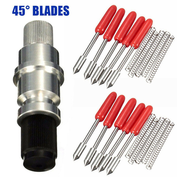 10Pcs 45° Plotter Plotter Knife + CB09 Knife Holder for Cutting Plotter ...