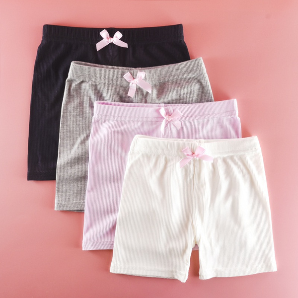Cotton Girls Safety Pants Children Summer Cute Bow Short Pants ...