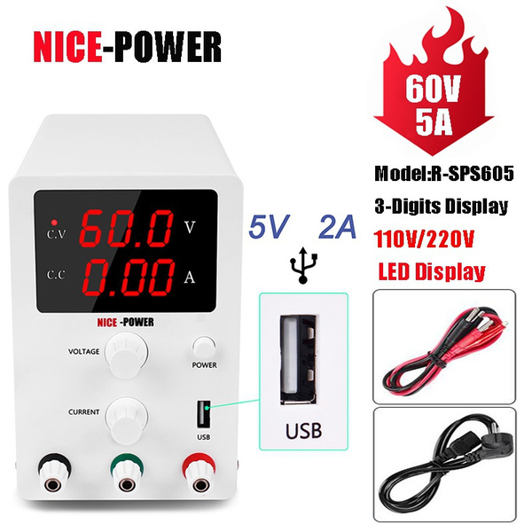 60V 5A DC Power Supply High-Precision Adjustable Power Supplies For ...