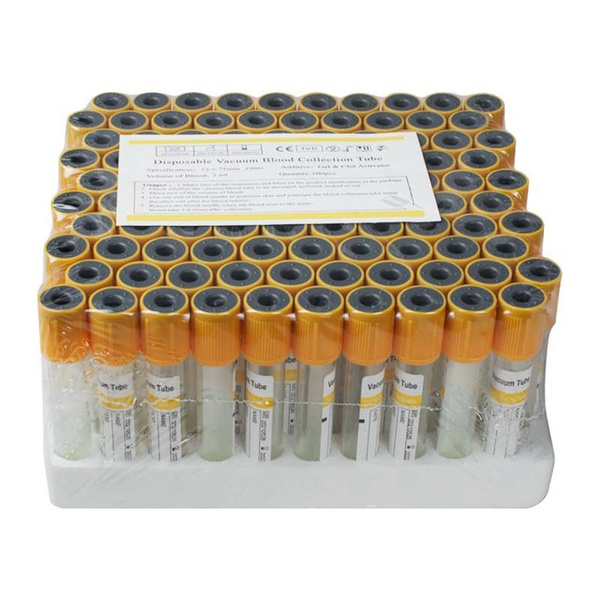 Vacuum Blood Collection Tubes Gel & Clot Activator Tubes 12 x 75mm, 3mL ...