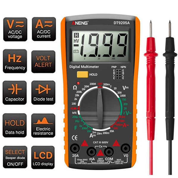 Profesional Auto Range Multitester Digital Multimeter AC/DC Voltage ...