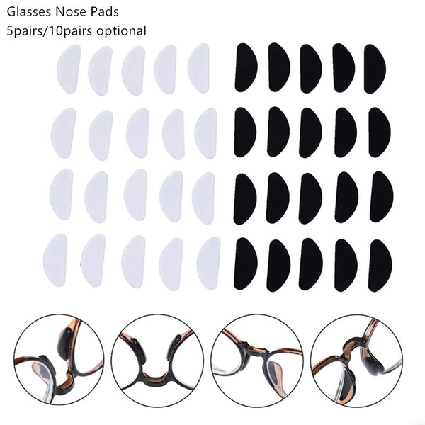 5pairs/10pairs Glasses Nose Pads Full Rim Glasses Silicone Nose Pads ...