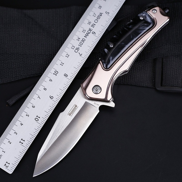 Pocket Military Tactical Folding Knife High Hardness Camping Hunting ...