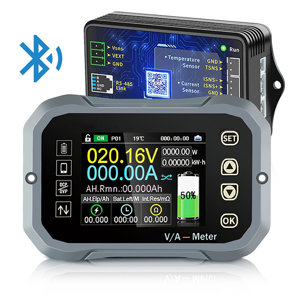 600A Smart Battery Monitor - Luxurious RV Coulomb Meter Voltage Range ...