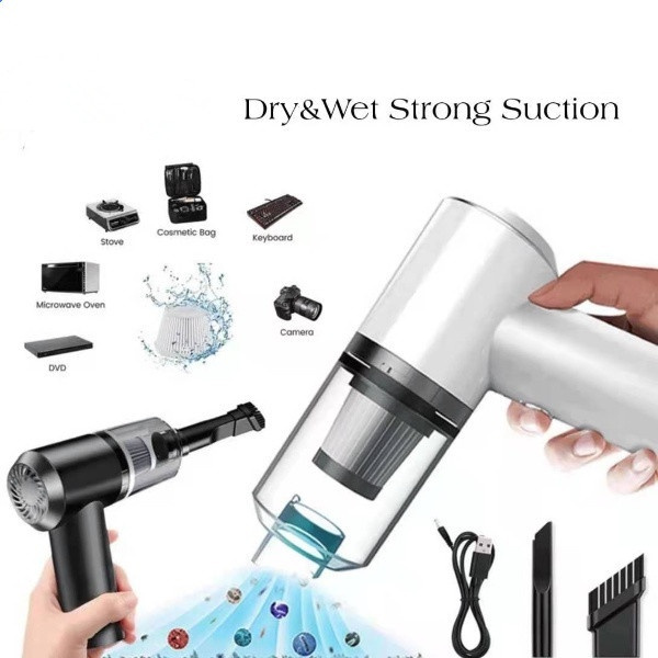 6000Pa Mini Cordless Vacuum Cleaner Rechargeable Wireless Vacum Dual ...