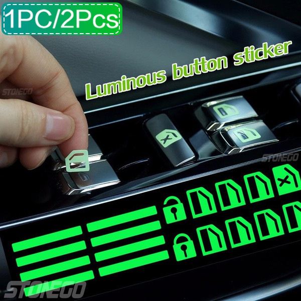 1PC/2Pcs Car Door Window Lift Window Button Switch Sticker Car Sticker ...